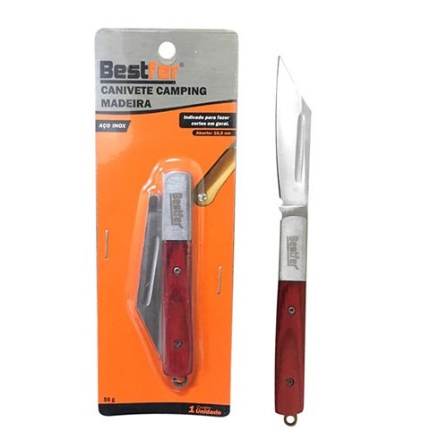 CANIVETE CAMPING MADEIRA 16,5CM BESTFER(BFH1859) - ZC Materiais de ...