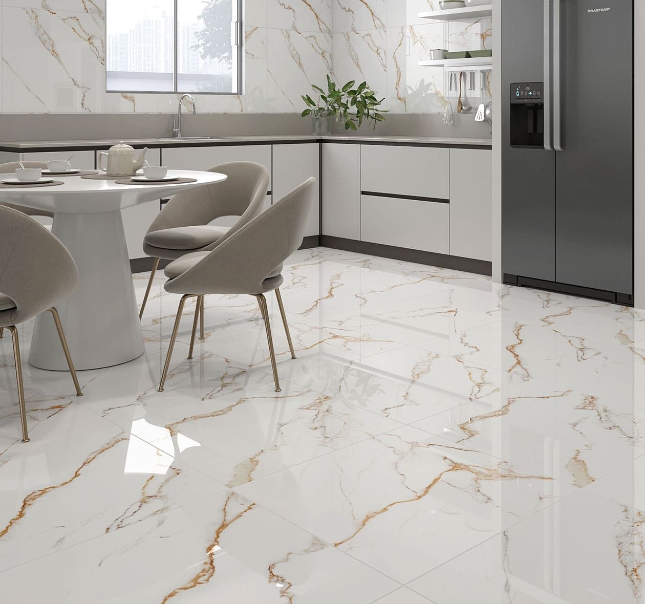 AZULEJO MARMI DELUX 66X66 POLIDO RETIFICADO FORMIGRES(2,18/5)(60023D)